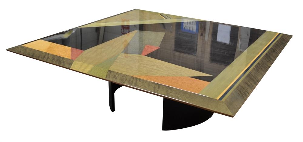 Product Details: Square Multi-Colored Coffee Table